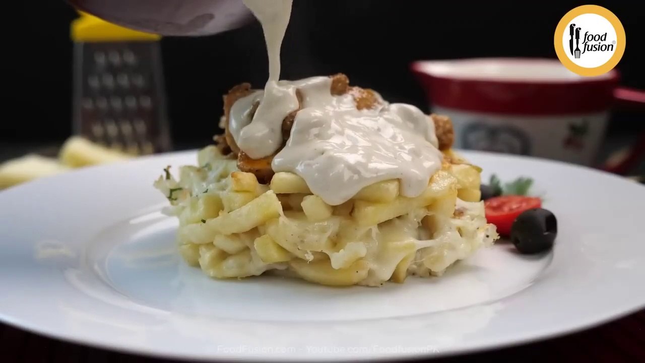Loaded Alfredo Fries Recipe by Food Fusion - video Dailymotion