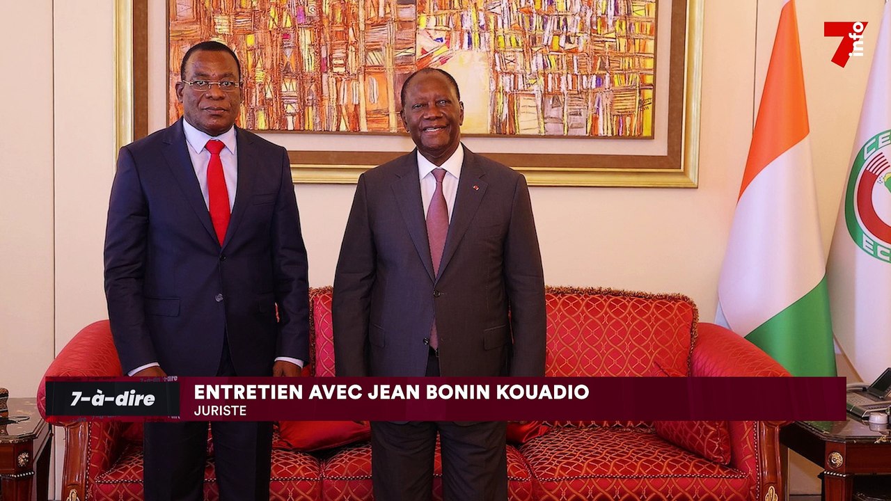 7-à-dire | Jean Bonin Kouadio, juriste - Vidéo Dailymotion