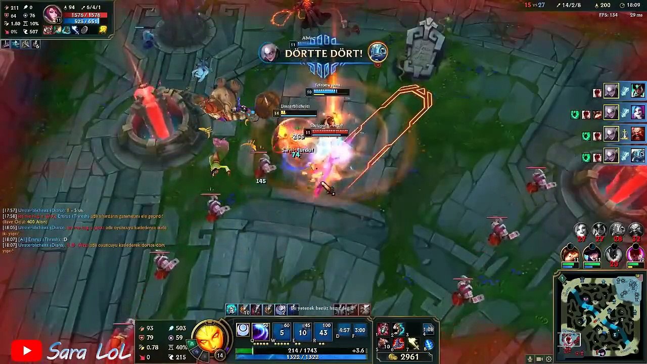 BEST PENTAKILL MOMENTS 2020 (Diana Oneshot Pentakill, Aphelios 1R ...