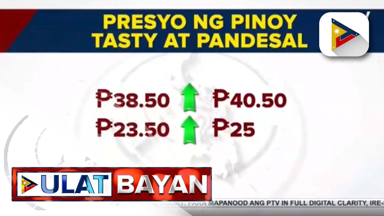 Taas-presyo sa Pinoy Tasty at pandesal, inaprubahan ng DTI - video ...