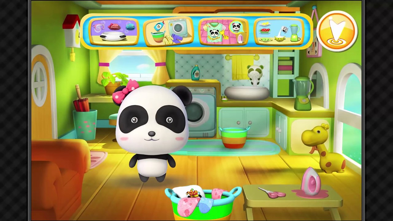 Cleaning Fun - Baby Panda | Learn Lots Of Useful Tricks ｜3D world of Miumiu｜Babybus Kids Games ...