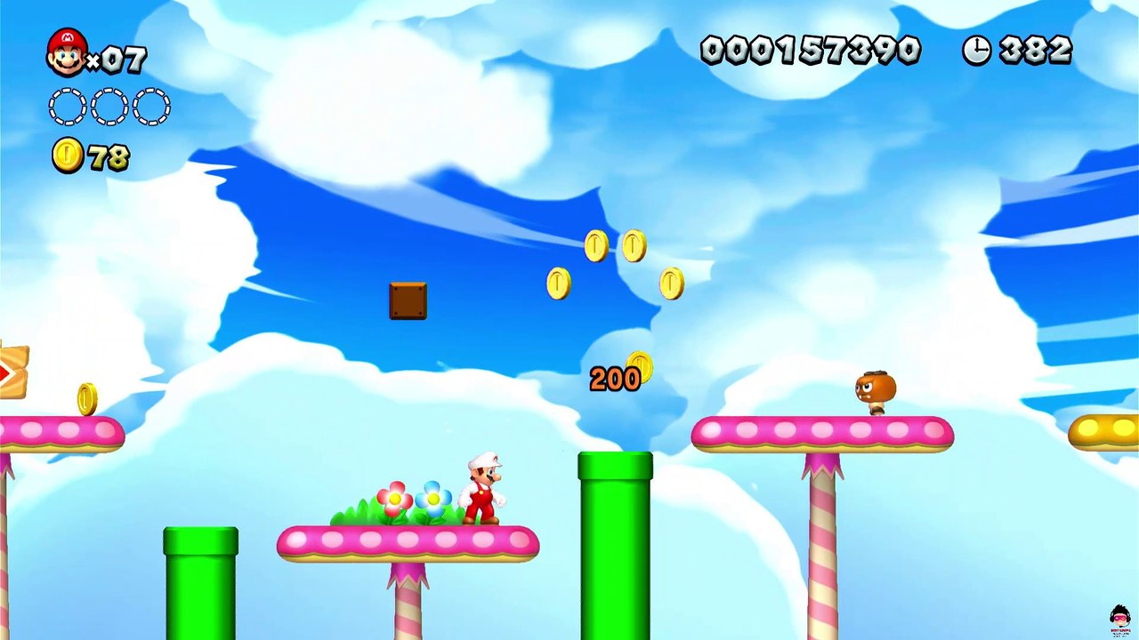 New Super Mario Bros. U Deluxe - Yoshi Hill, Mushroom Heights, Rise of ...