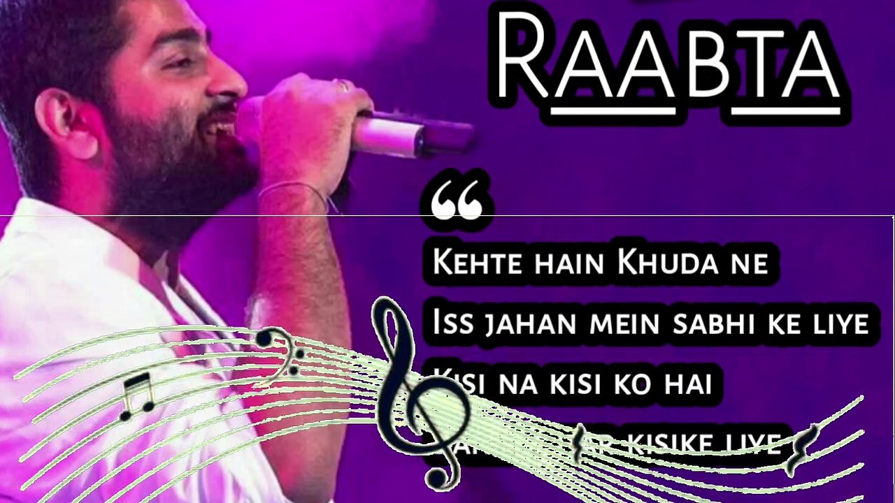 RABTA SONGS||rabta lyrics hindi songs - video Dailymotion