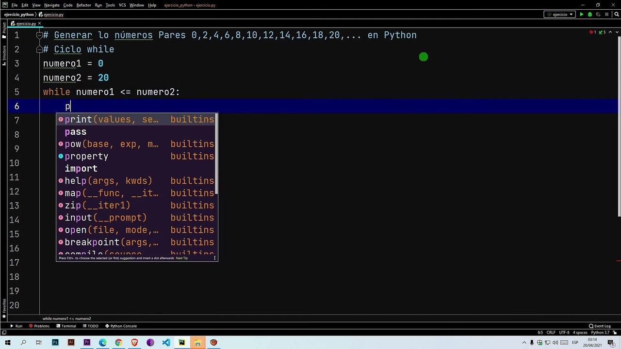 Generar los números pares: 0,2,4,6,8,10,12,14,16,18,20,... en Python - Vídeo Dailymotion