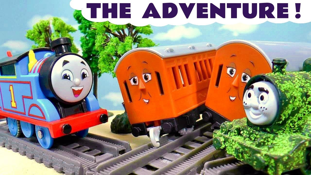 Thomas The Tank Engine Annie and Clarabel's ADVENTURE Toy Train Story ...