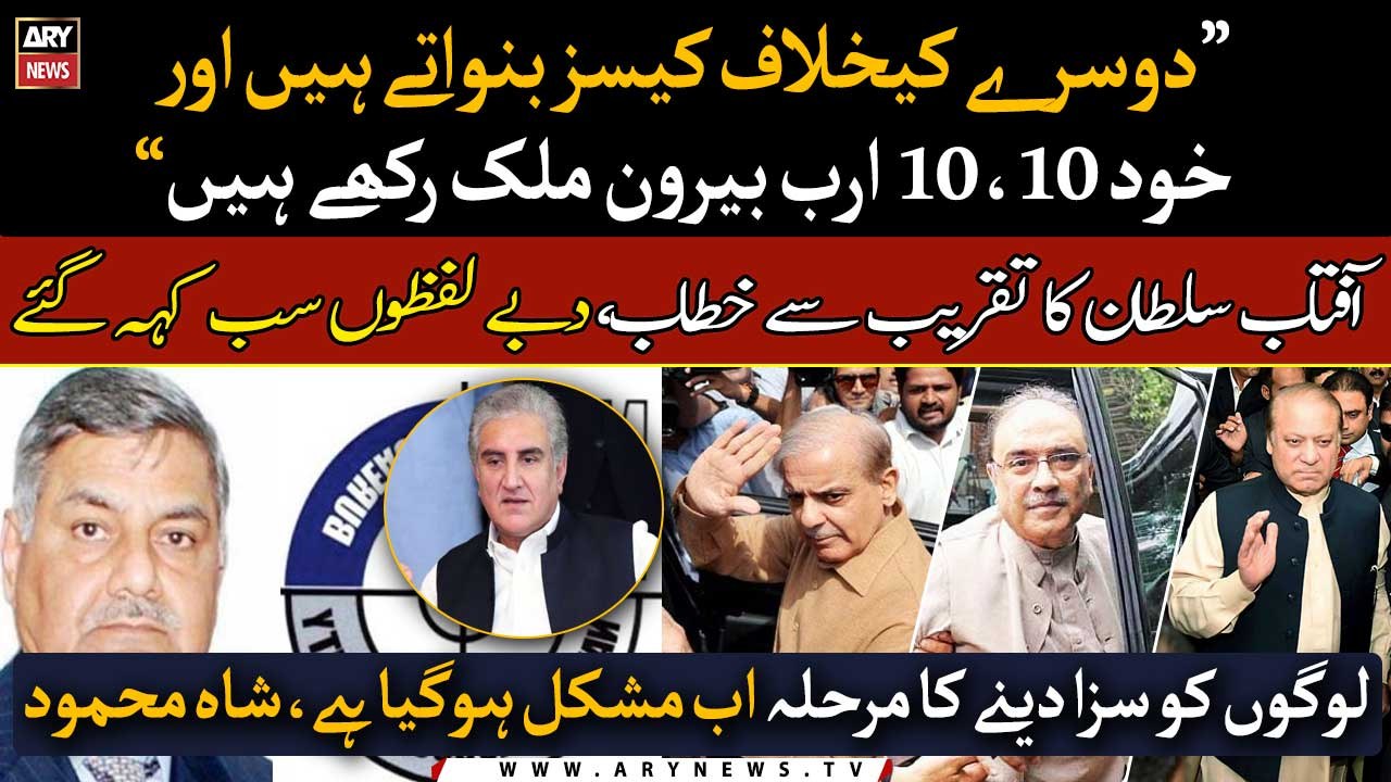 They make cases against others and keep billions abroad, Aftab Sultan ...