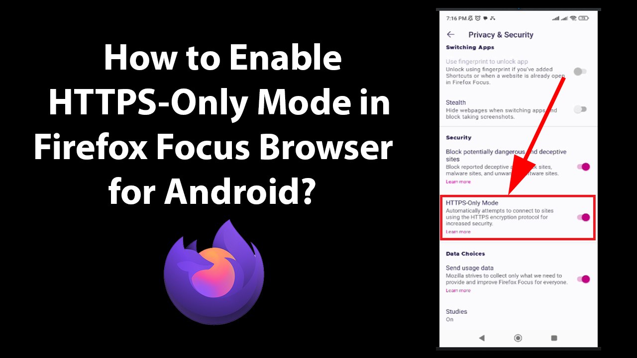 How to Enable HTTPS-Only Mode in Firefox Focus Browser for Android ...