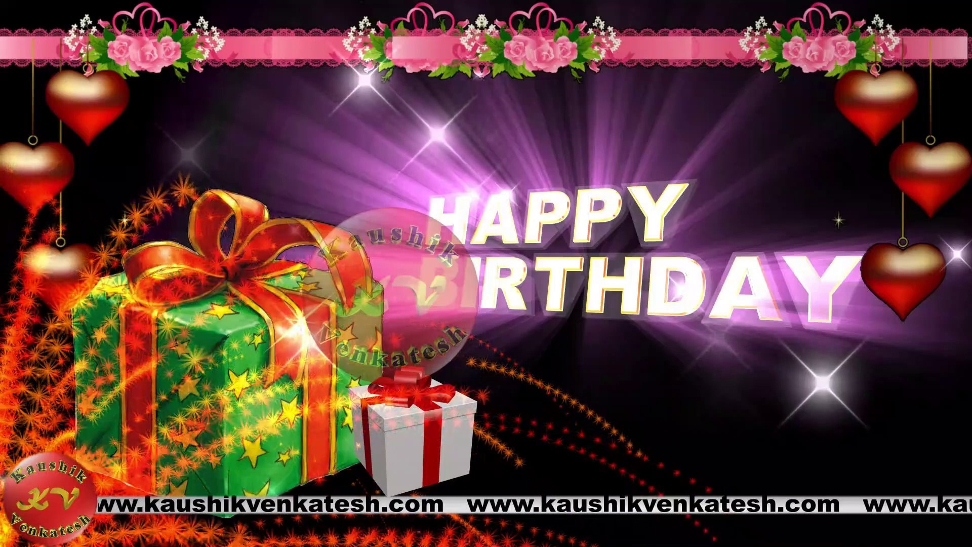 Happy Birthday Wishes Animation With Music Happy Birthday Animation