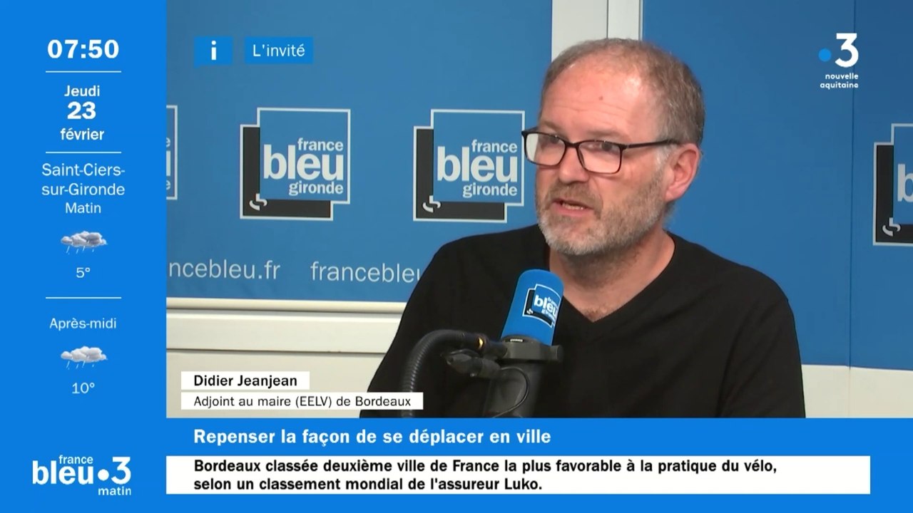 Didier Jeanjean, adjoint au maire de Bordeaux - Vidéo Dailymotion