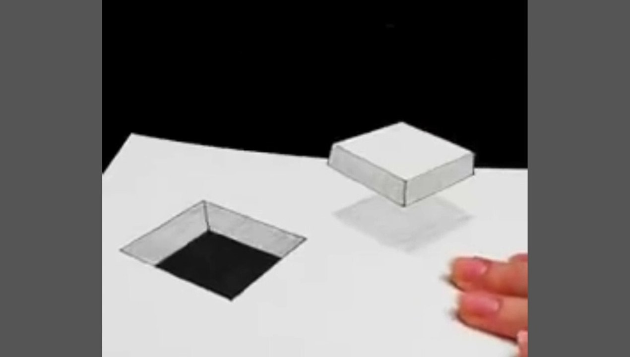 How to draw 3d box pencil sketch art drawing | Dailymotion top trending ...