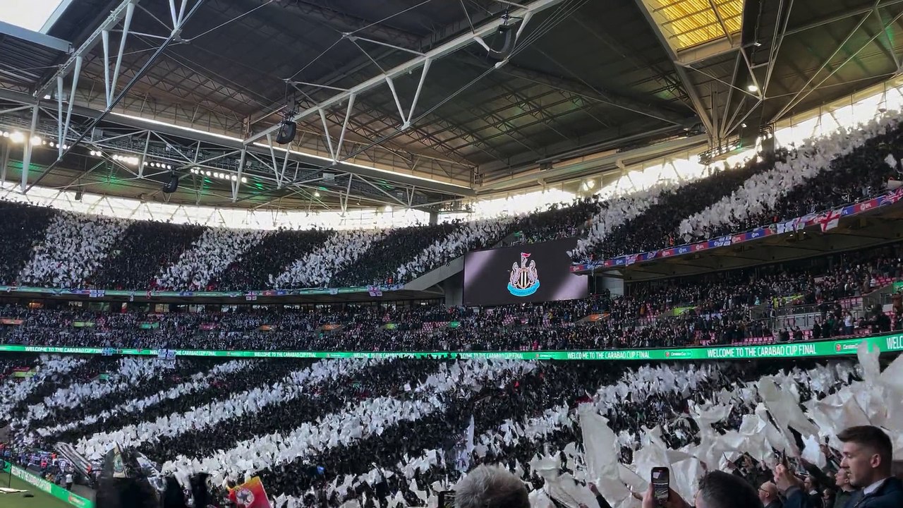 Stunning scenes of Newcastle United fans ahead of kick-off in the ...