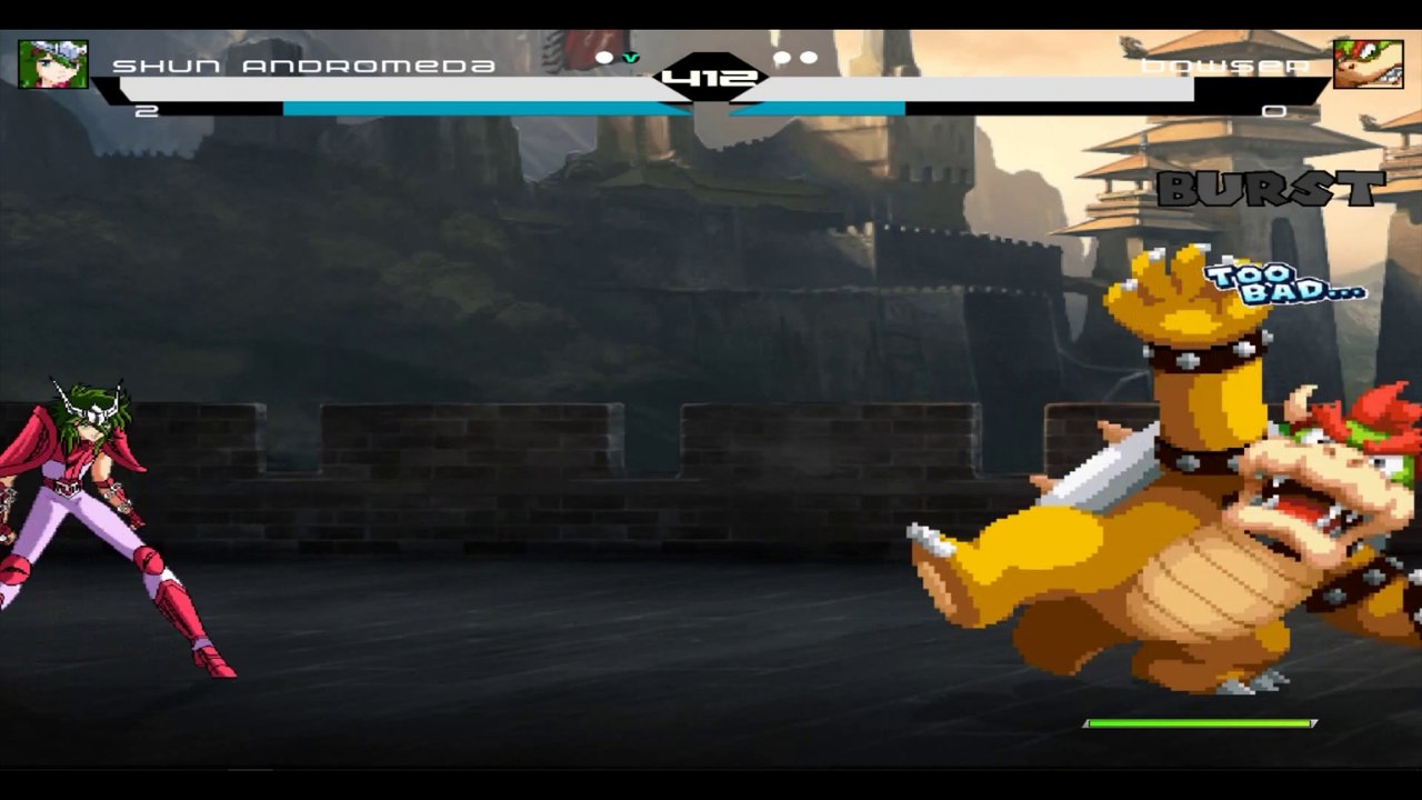 Shun Andromeda (Saint Seiya) vs Bowser (Super Mario Bross) High Level Insane Epic Fight - video ...