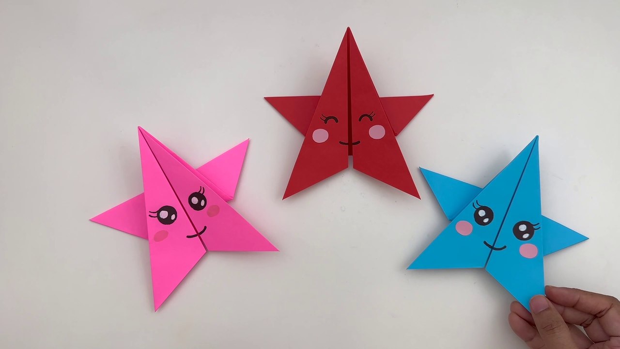 How To Make Easy Paper Christmas Star For Kids / Nursery Craft Ideas ...