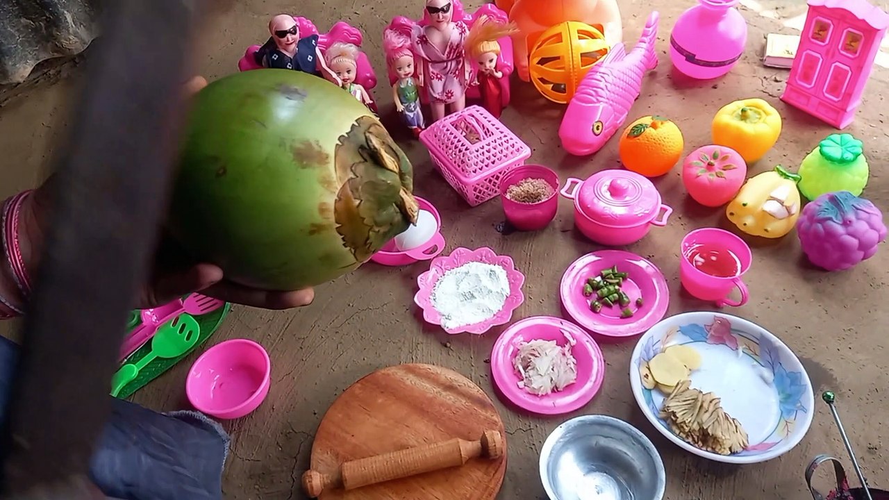 Baby doll food cooking and play doh kitchen toys house play - 토이몽 ...