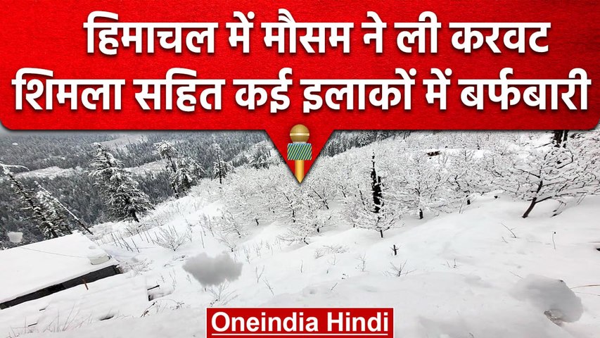 Himachal Weather: हिमाचल में मौसम ने फिर ली करवट, बारिश के साथ हुई बर्फबारी | Himachal Weather ...