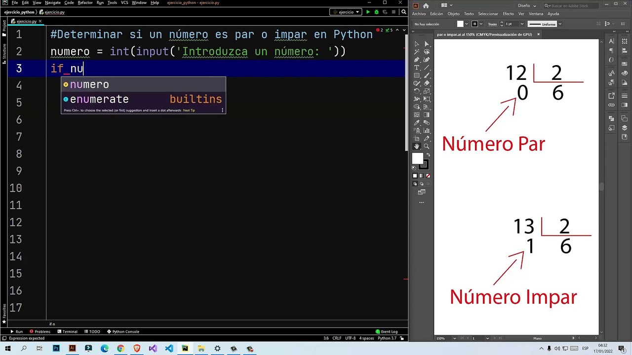Determinar si un número es par o impar en Python - Vídeo Dailymotion