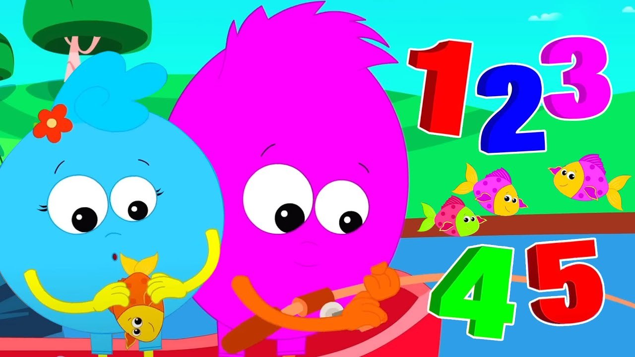 12345 Once I Caught A Fish Alive + Numbers Rhymes and Songs For Kids ...
