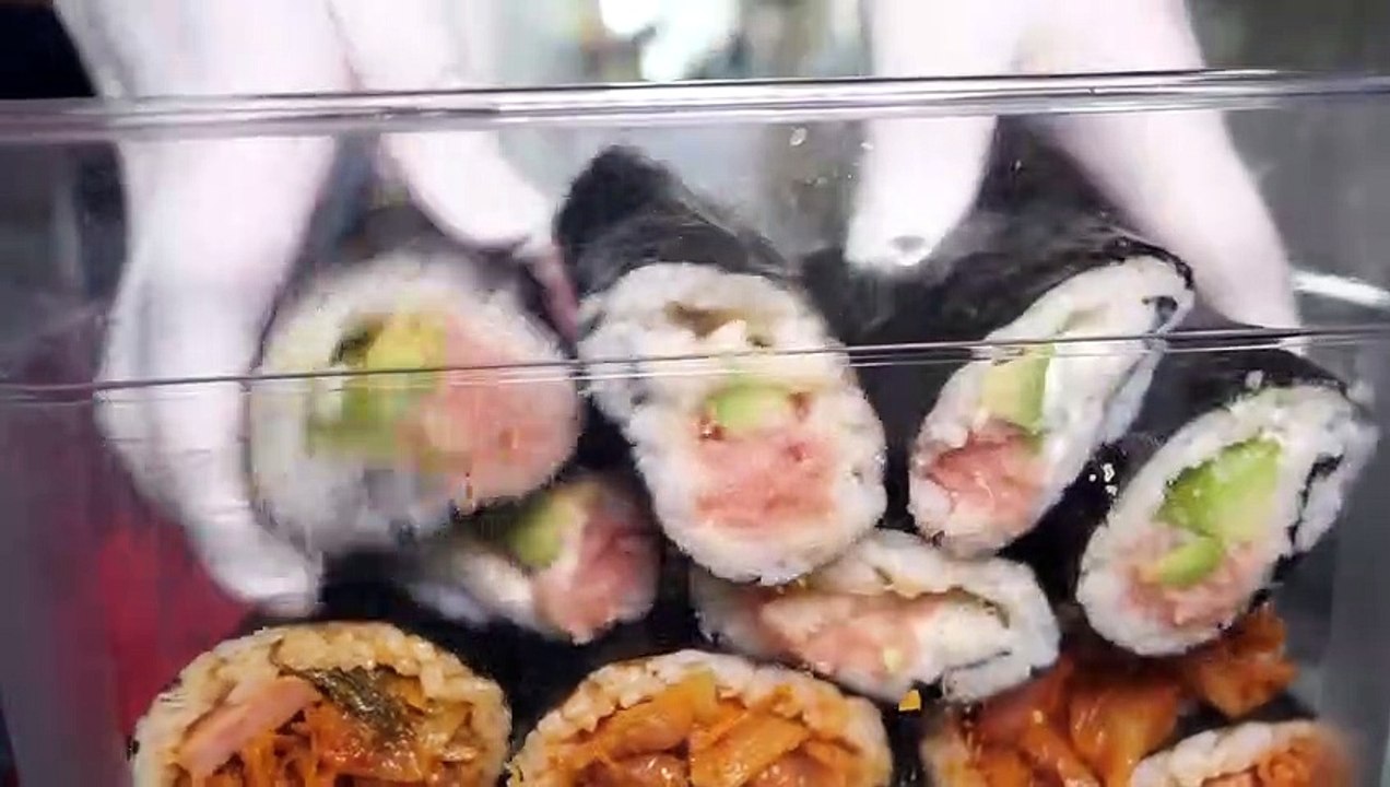 3,000 Omelette Egg Rolls Sold a Day!! Kimbap and Bacon Ham Musubi ...
