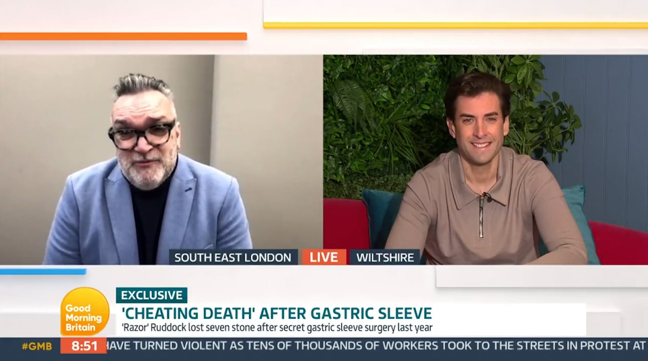 Neil Razor Ruddock credits James Argent for his seven stone weight loss ...