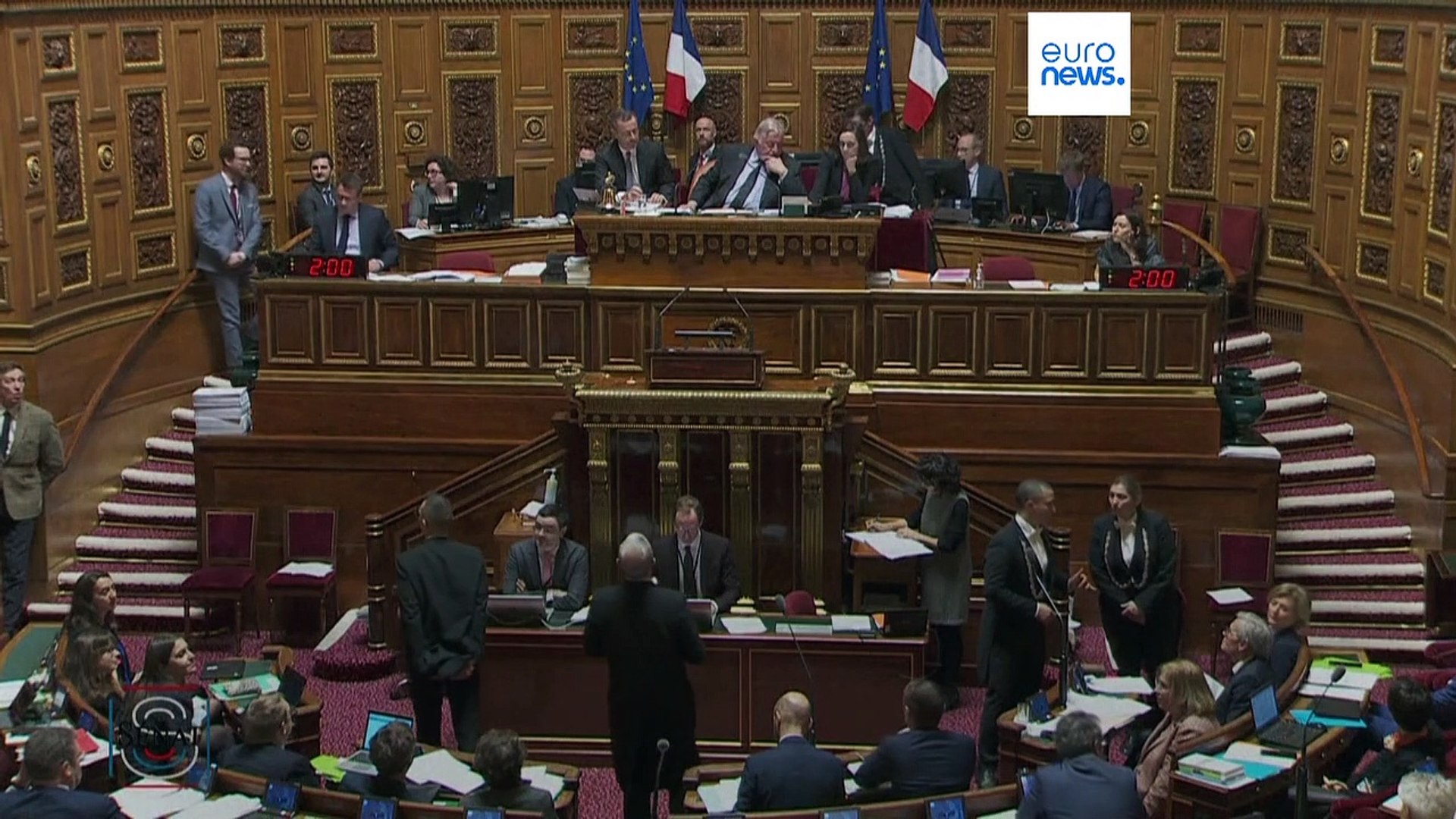 French Senate backs controversial plans to raise the retirement age to 64