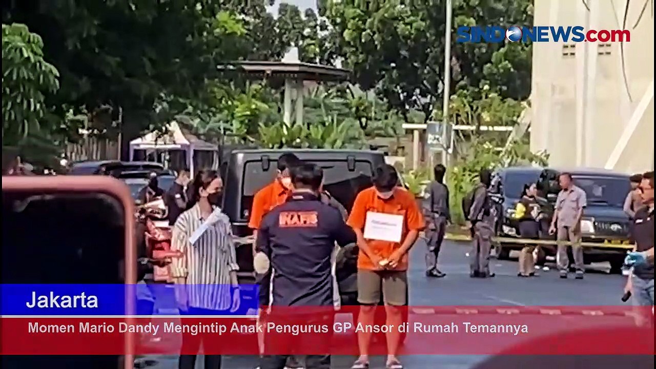 Adegan Rekonstruksi Mario Dandy Mengintip Anak Pengurus GP Ansor di ...