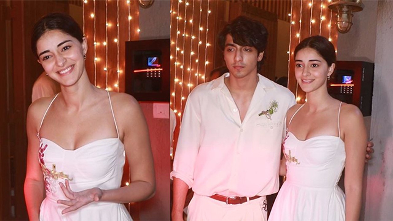 Ananya Pandey Brother Ahaan Panday White twinning Look,Sister Alanna ...