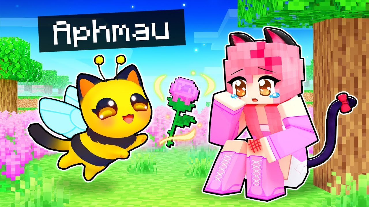 Playing Minecraft As A Helpful Bee Kitten Video Dailymotion