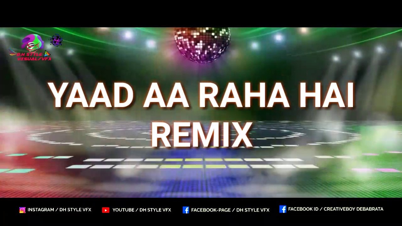 Yaad Aa Raha Hai Remix | Disco Dancer | DJ Ud&Jowin X VDJ DH Style ...
