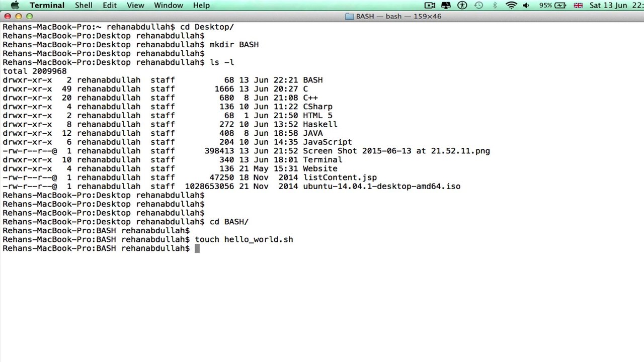 BASH SCRIPTING || TUTORIAL 1 - HELLO WORLD - video Dailymotion