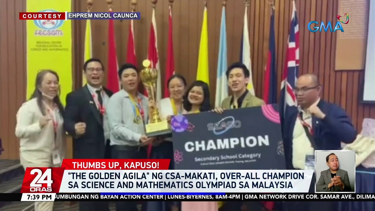 "The Golden Agila" ng CSA-Makati, over-all champion sa Science and ...