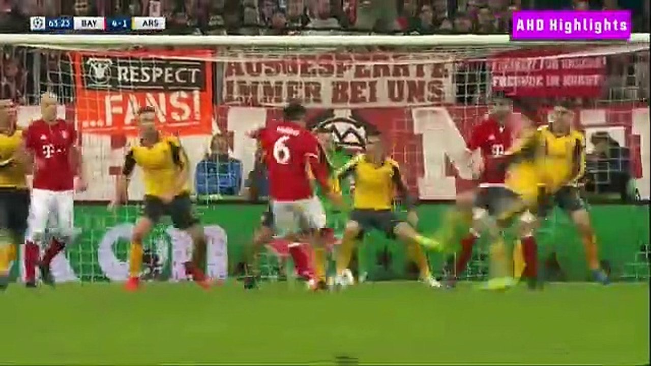 Arsenal vs Bayern Munich 10-2 (agg) UCL 2016-17 All Goals & Highlights ...