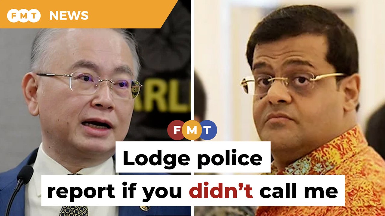 Lodge police report if you didn’t call me, Wee tells Deepak - video ...
