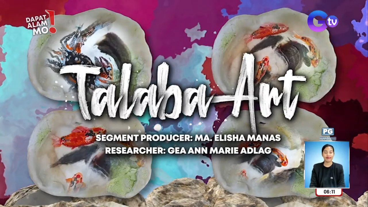 Mga balat ng talaba, ginawang 3D art! | Dapat Alam Mo! - video Dailymotion