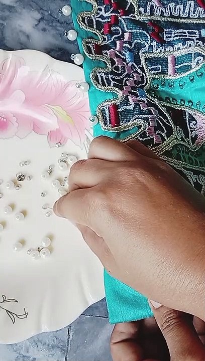 How to Attach Pearls to a Lehenga or Saree Damna: A Step-by-Step Guide ...