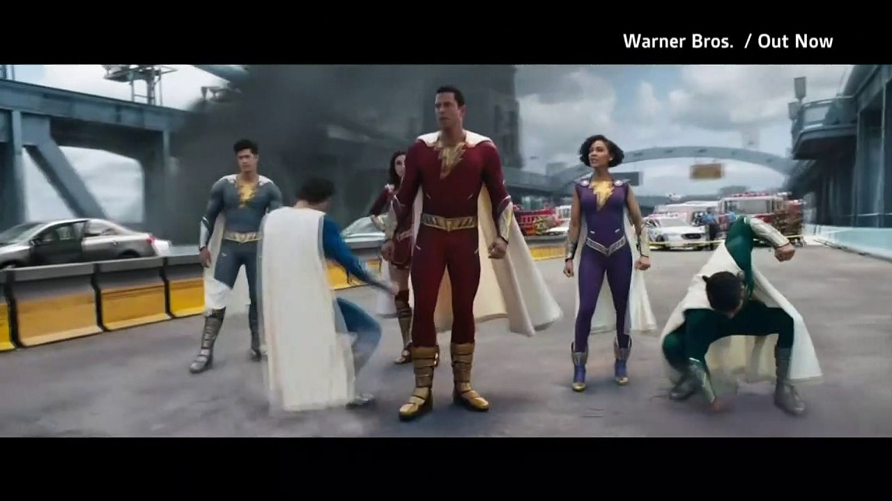 Adam Brody on Shazam 2: The Suits Have Built In Muscles - video Dailymotion