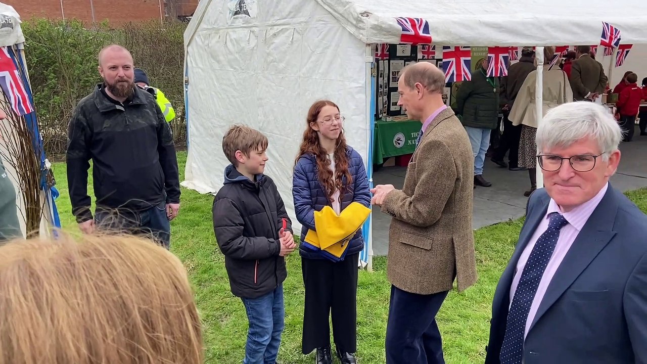 Duke of Edinburgh, HRH Prince Edward, visits Riverside in Farnham ...