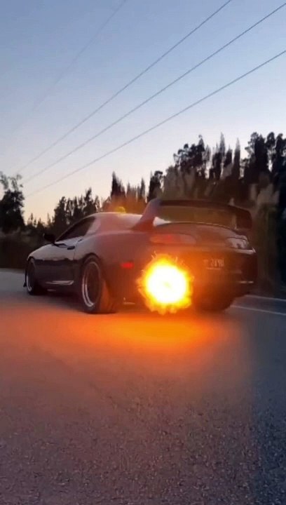 Toyota supra exhaust flame - video Dailymotion
