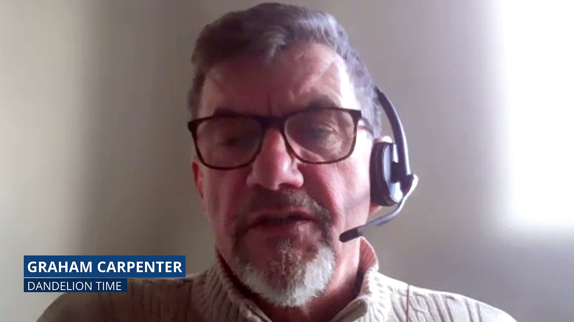 Graham Carpenter from Dandelion Time explains the support they provide ...