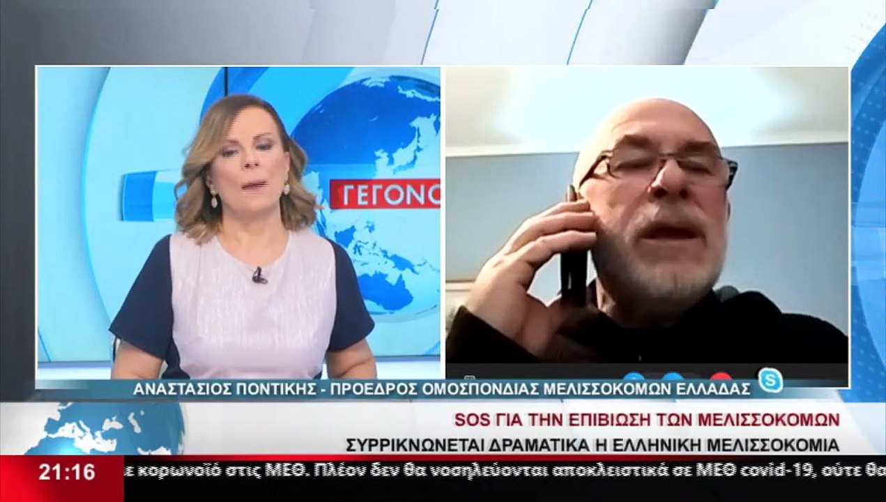 Ο Πρόεδρος της Ομοσπονδίας Μελισσοκόμων Ελλάδος, Α. Ποντίκης στο STAR ...