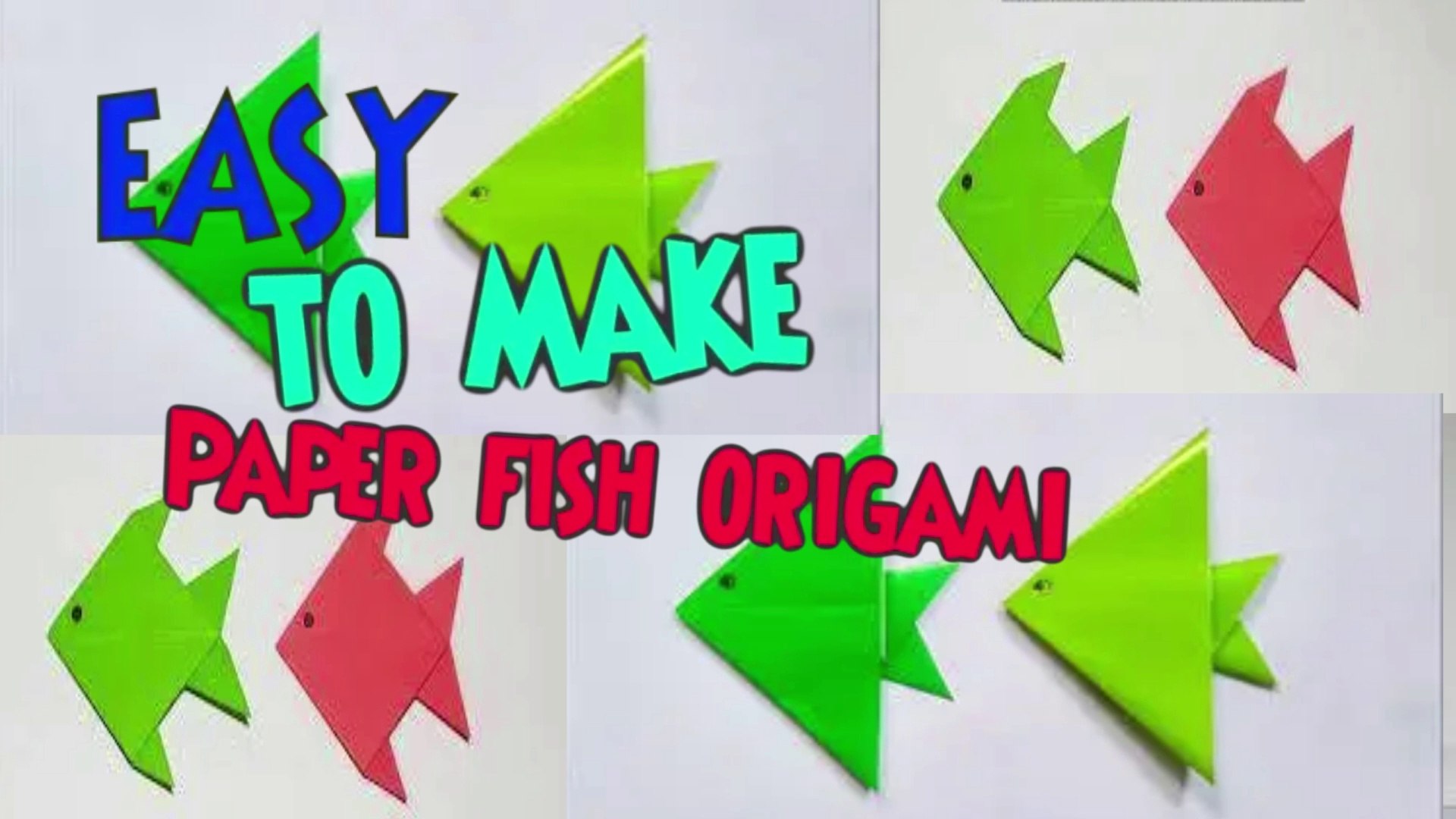 How To Make Easy Origami Fish