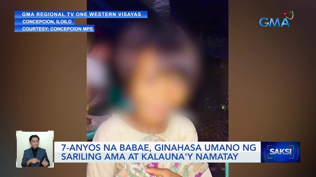 7-anyos na babae, ginahasa umano ng sariling ama at kalauna'y namatay | Saksi - video Dailymotion