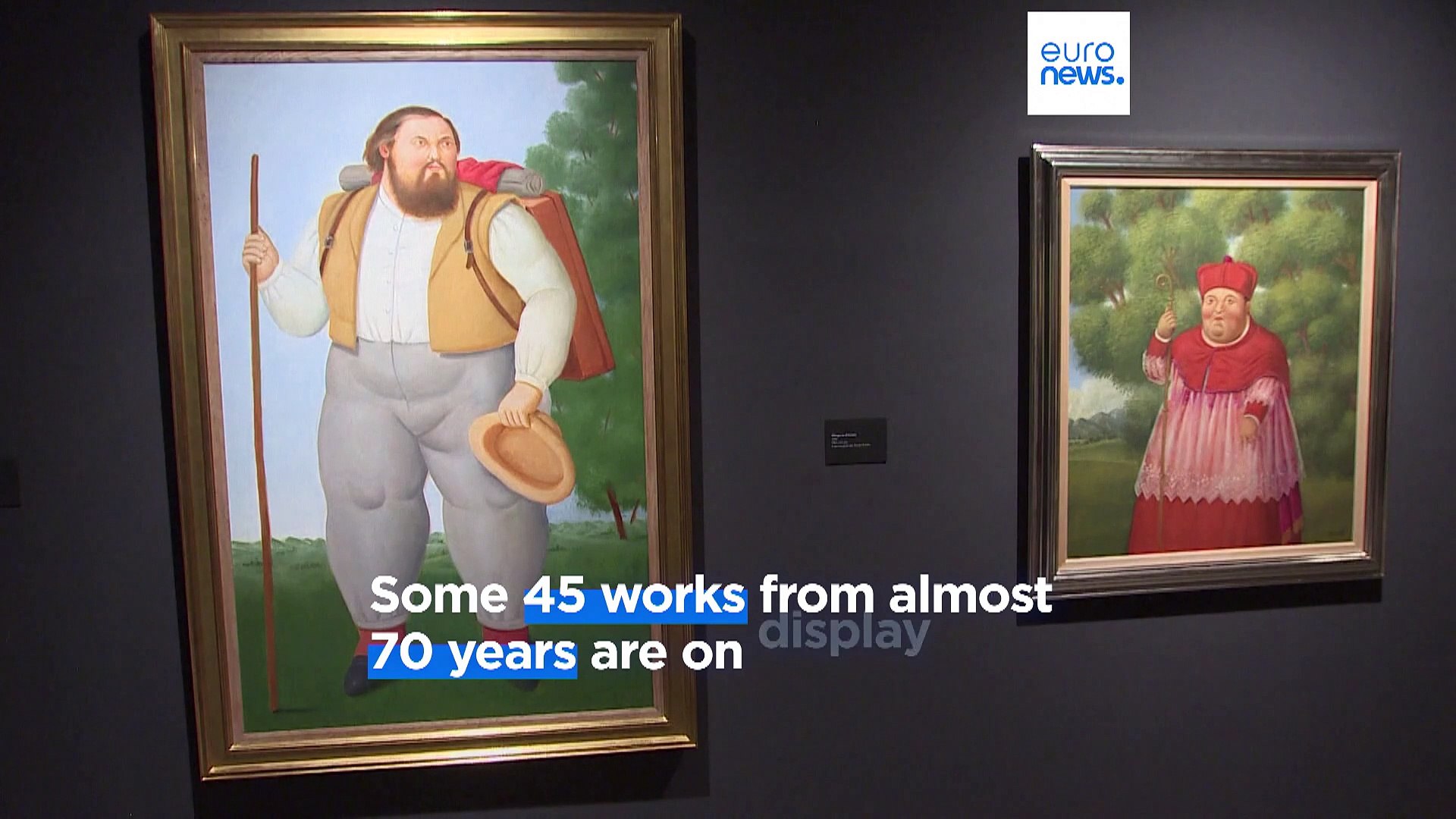 Artwork by renowned Colombian artist Fernando Botero on display in Valencia