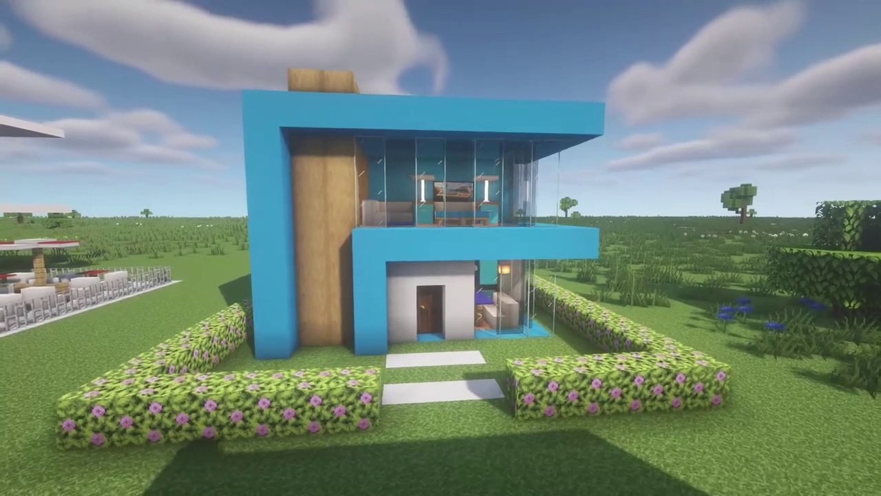 Small and simple modern house in Minecraft - video Dailymotion