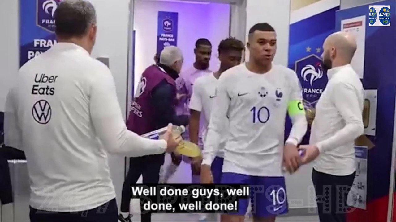 Kylian Mbappe's half-time rallying cry to France stars during win over ...