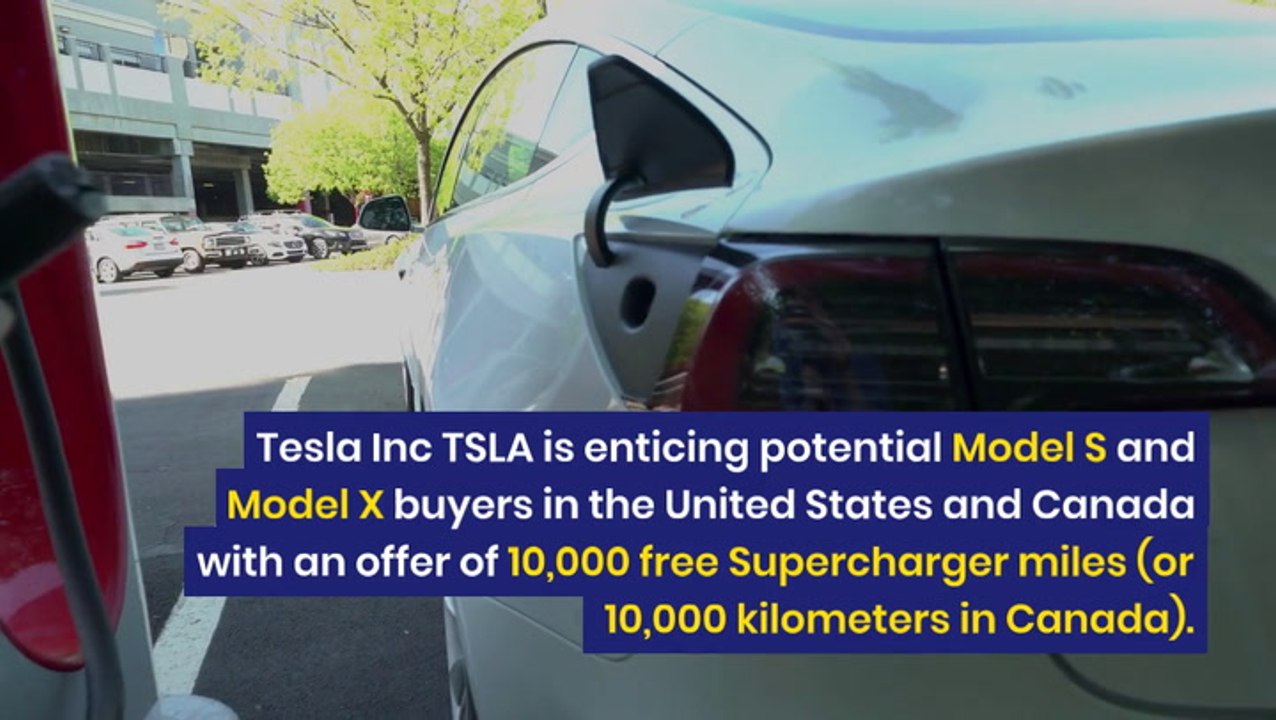Tesla (TSLA) Incentive Program Offers 10,000 Free Charging Miles To ...