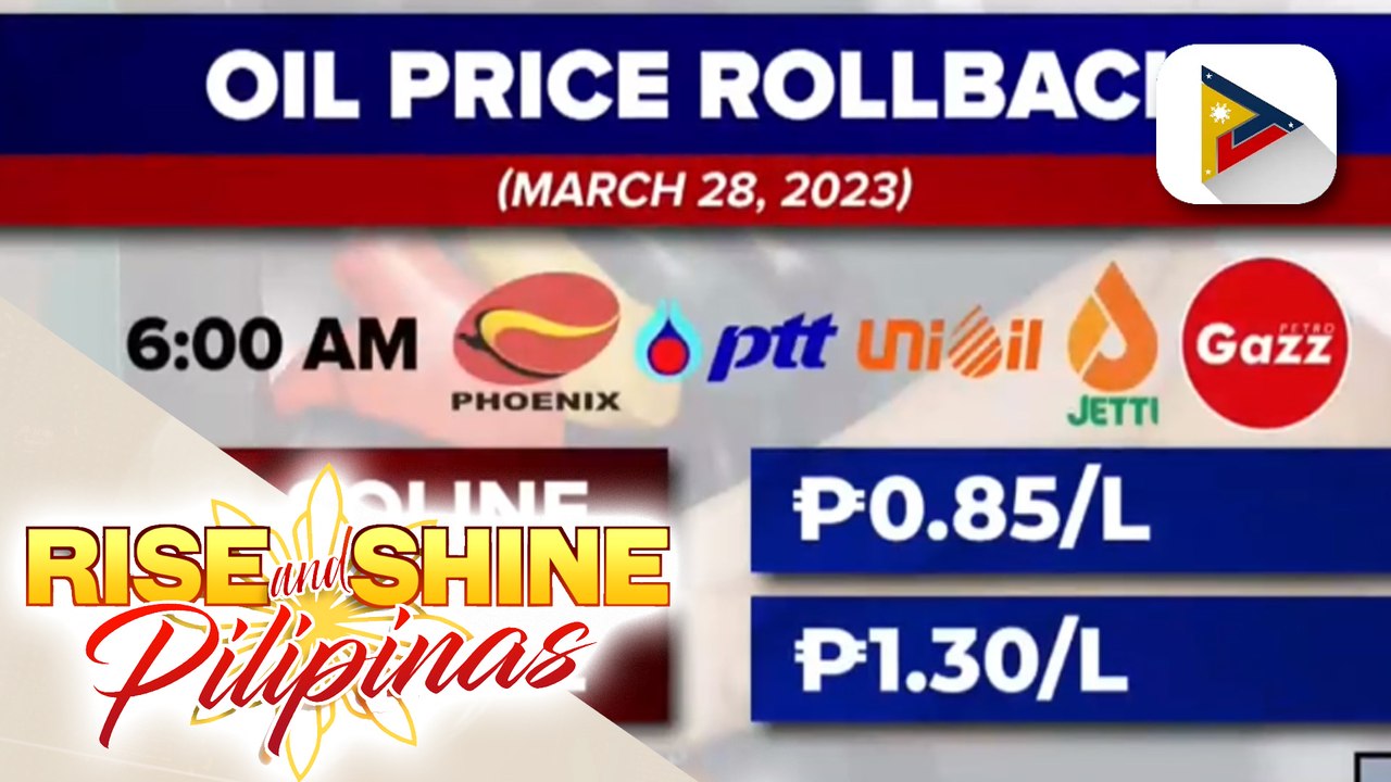 Oil price rollback, epektibo ngayong araw - video Dailymotion
