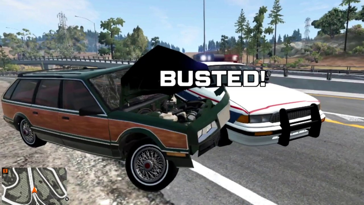 BeamNG Drive Retro Police Chase - video Dailymotion