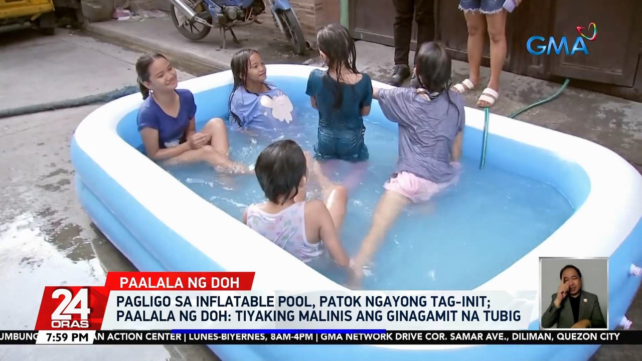 Pagligo sa inflatable pool, patok ngayong tag-init; paalala ng DOH ...