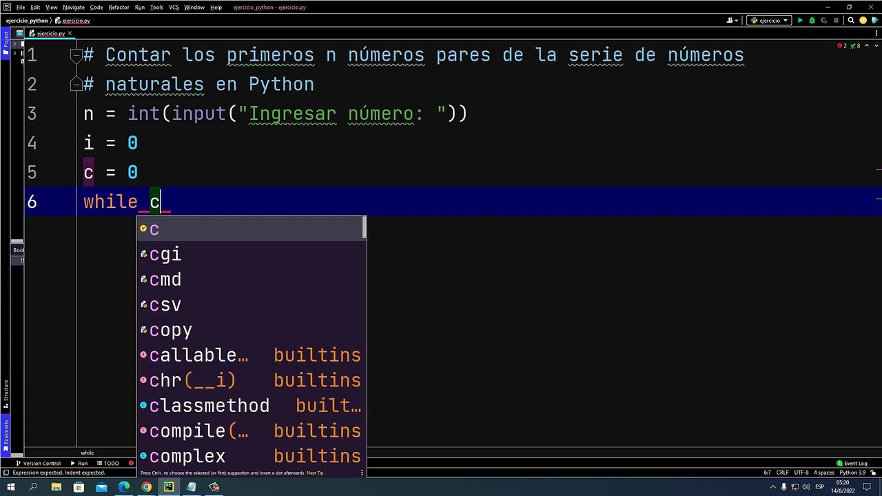 Contar los primeros n números pares de la serie de números naturales en Python - Vídeo Dailymotion