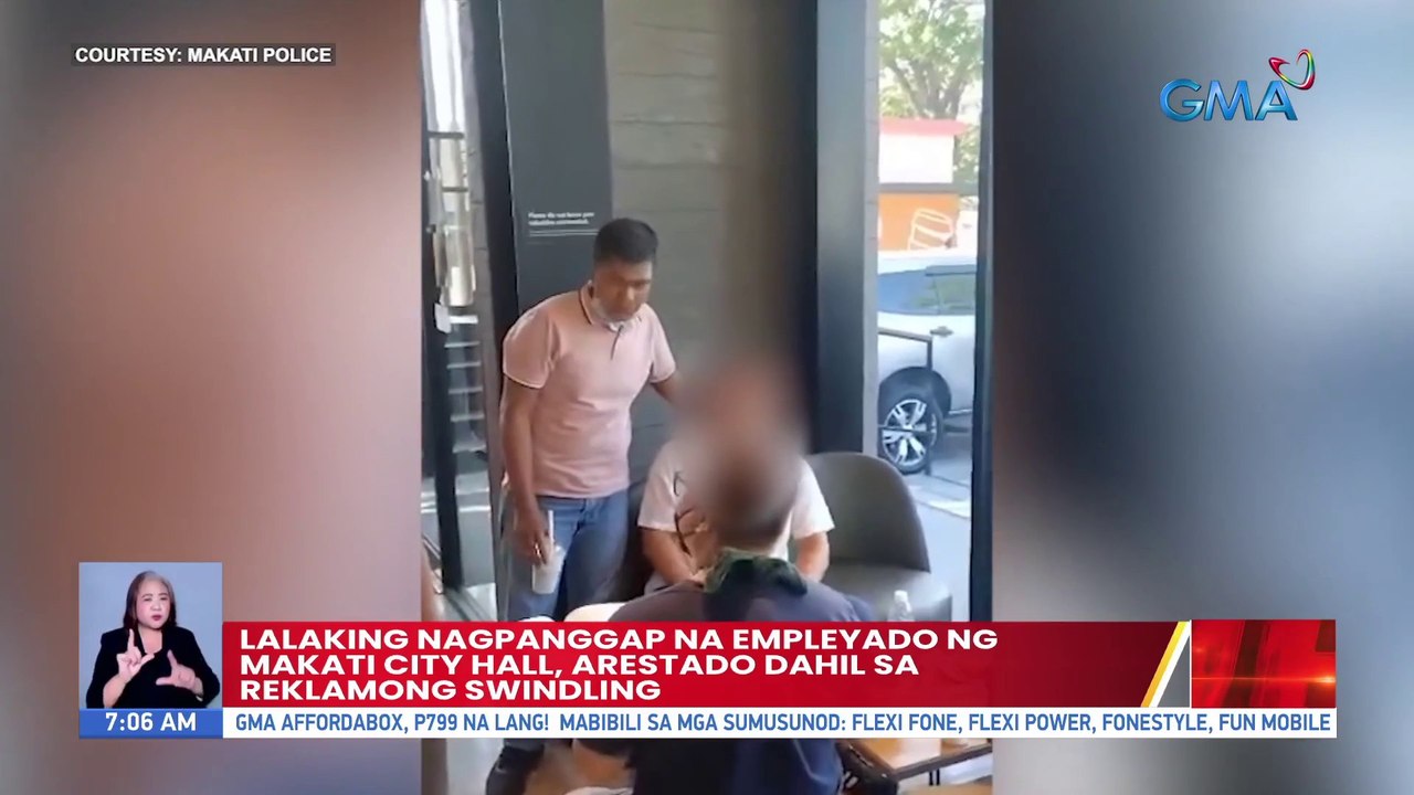 Lalaking nagpanggap na empleyado ng Makati City Hall arestado dahil sa reklamong swindling | UB ...
